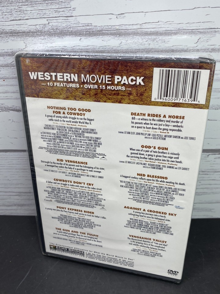 RARE NEW SEALED 10 Movie Pack Western Classics Cowboy Movies DVD Set ...
