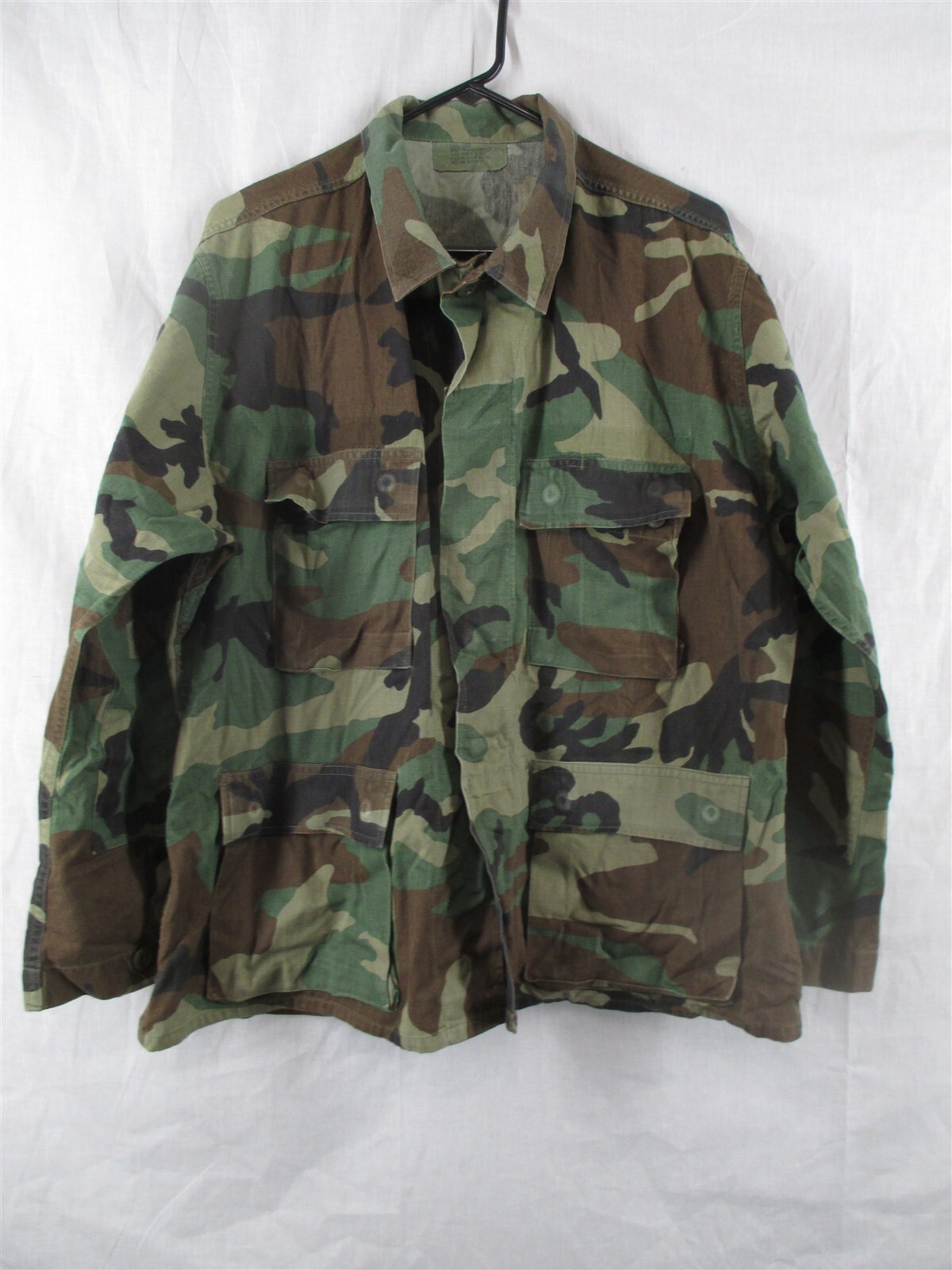 BDU Shirt/Coat Large Short Cold Weather Winter Weight Woodland USGI ...