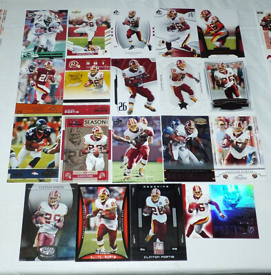 CLINTON PORTIS - Running Back - Broncos / Redskins 19 Card Assorted Lot ...
