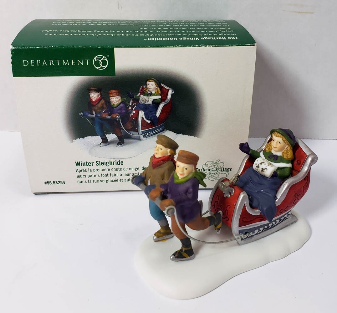 Department 56 Winter Sleighride 58254 Heritage Collection Dept 56 ...