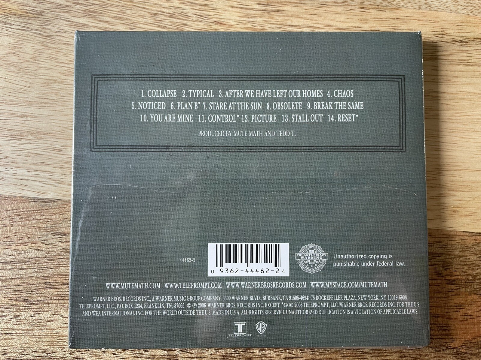 Mute Math by MUTEMATH (CD, Sep-2006, Teleprompt/Warner Bros.) for sale ...