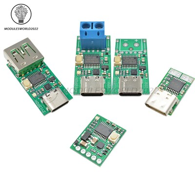 ZYPDS ZY12PDN USB-C Type-C PD2.0 3.0 to DC USB Fast Charge Trigger Poll ...