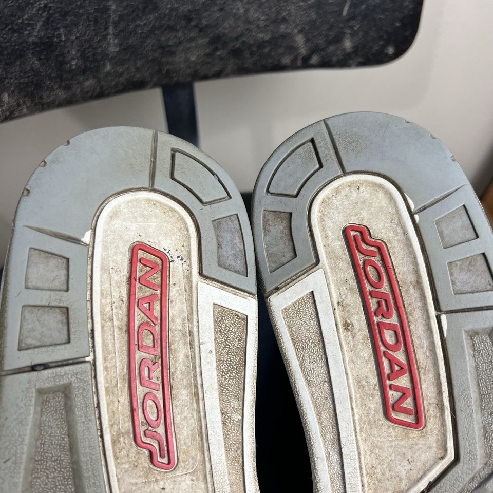 2008 NIKE AIR JORDAN 3 BLACK CEMENT SIZE 11 CDP COUNTDOWN TRUE WHITE OG ...