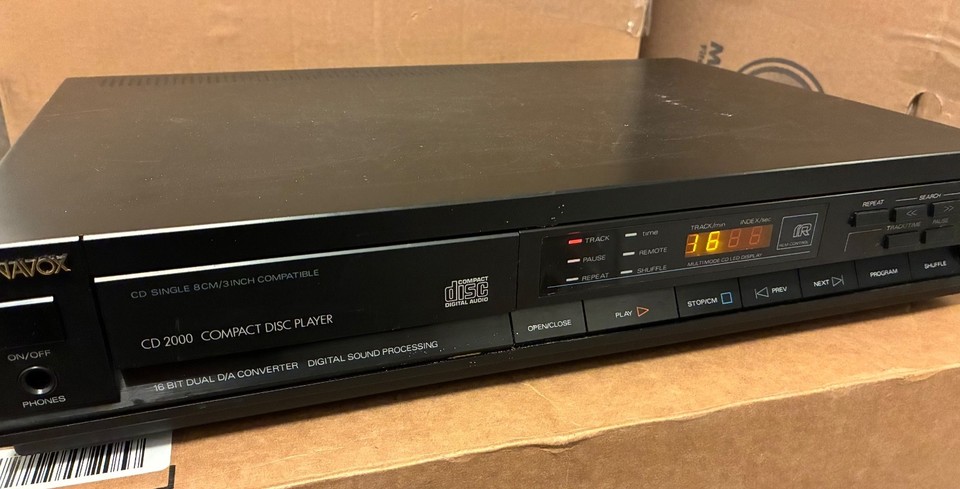 Vintage Magnavox CD 2000 Compact Disc CD Player 16 Bit Dual D/A ...