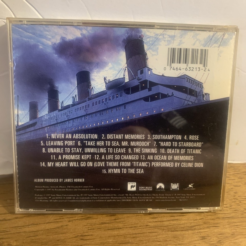 Various Artists: Titanic (CD, 1997 Sony) Original Soundtrack | eBay