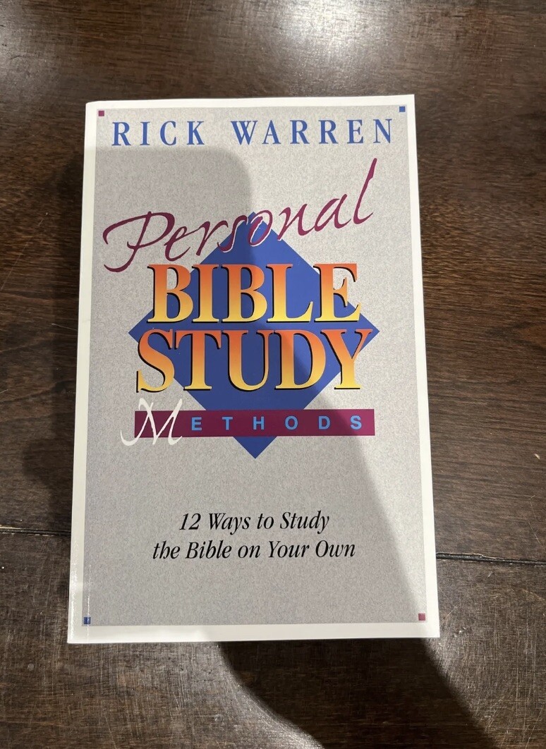 Dynamic Bible Study Methods by Rick Warren (1989, Trade Paperback ...