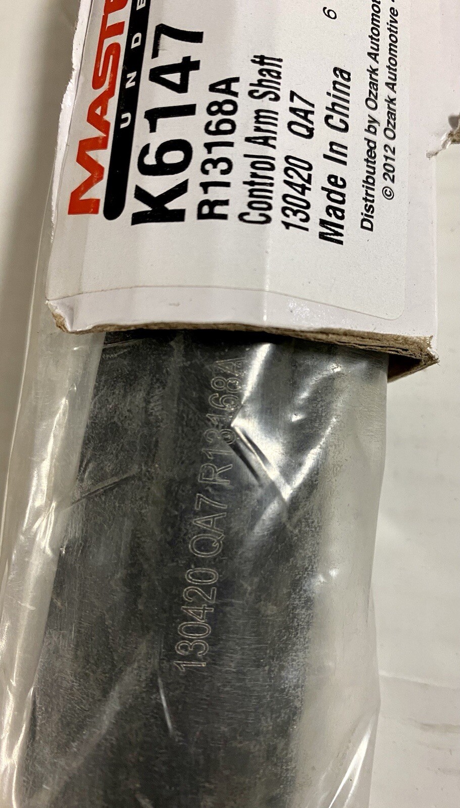 Suspension Control Arm Shaft Kit-Front Disc, Rear Drum Master Pro K6147 ...