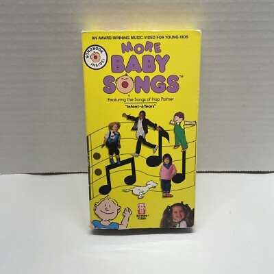 More Baby Songs (VHS, 1990, Video Treasures) Rare Hap Palmer Music ...