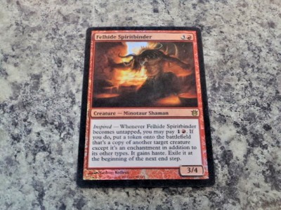 1x Foil - Felhide Spiritbinder - Magic the Gathering MTG Born of the ...