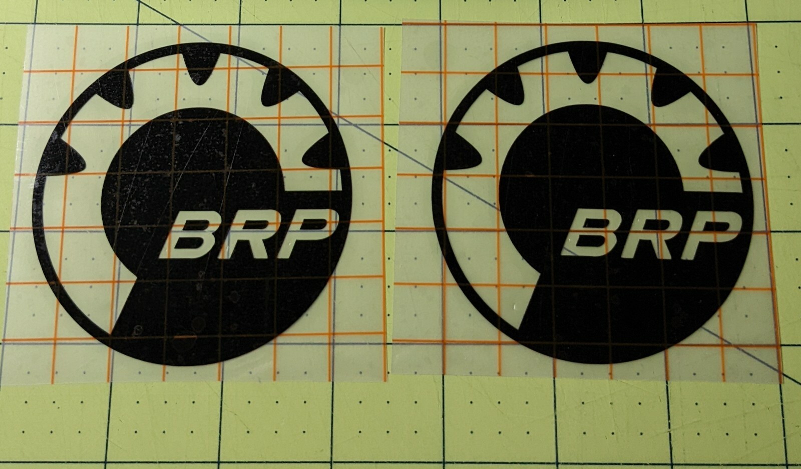 BRP Pair (x2) Vinyl Decal Sticker Graphics Logo Skidoo Canam SeaDoo | eBay