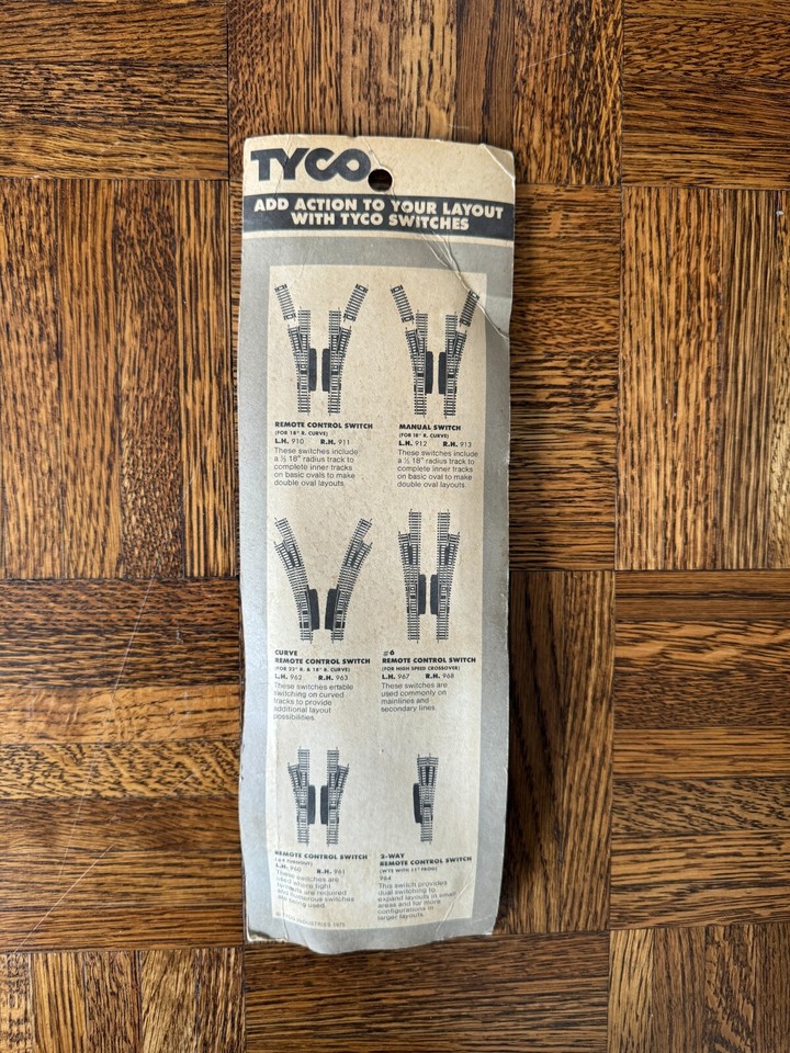 1978 Tyco 9" Straight Track Pieces Tru-Steel Track HO Scale (4-Piece ...