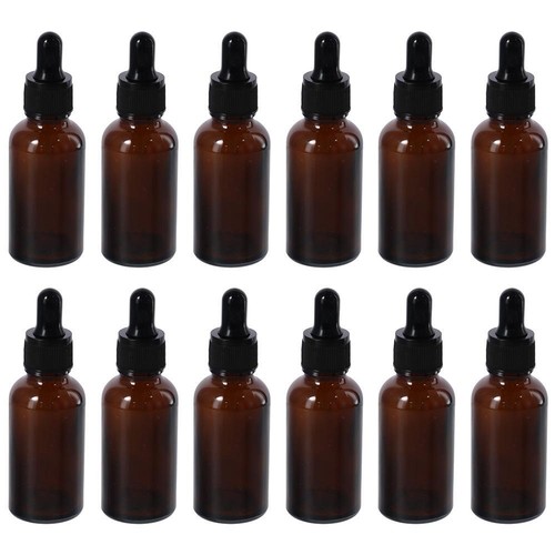 12Pcs 1 oz Dropper Bottles 30ml Liquids Tincture Bottles Essential Oils ...
