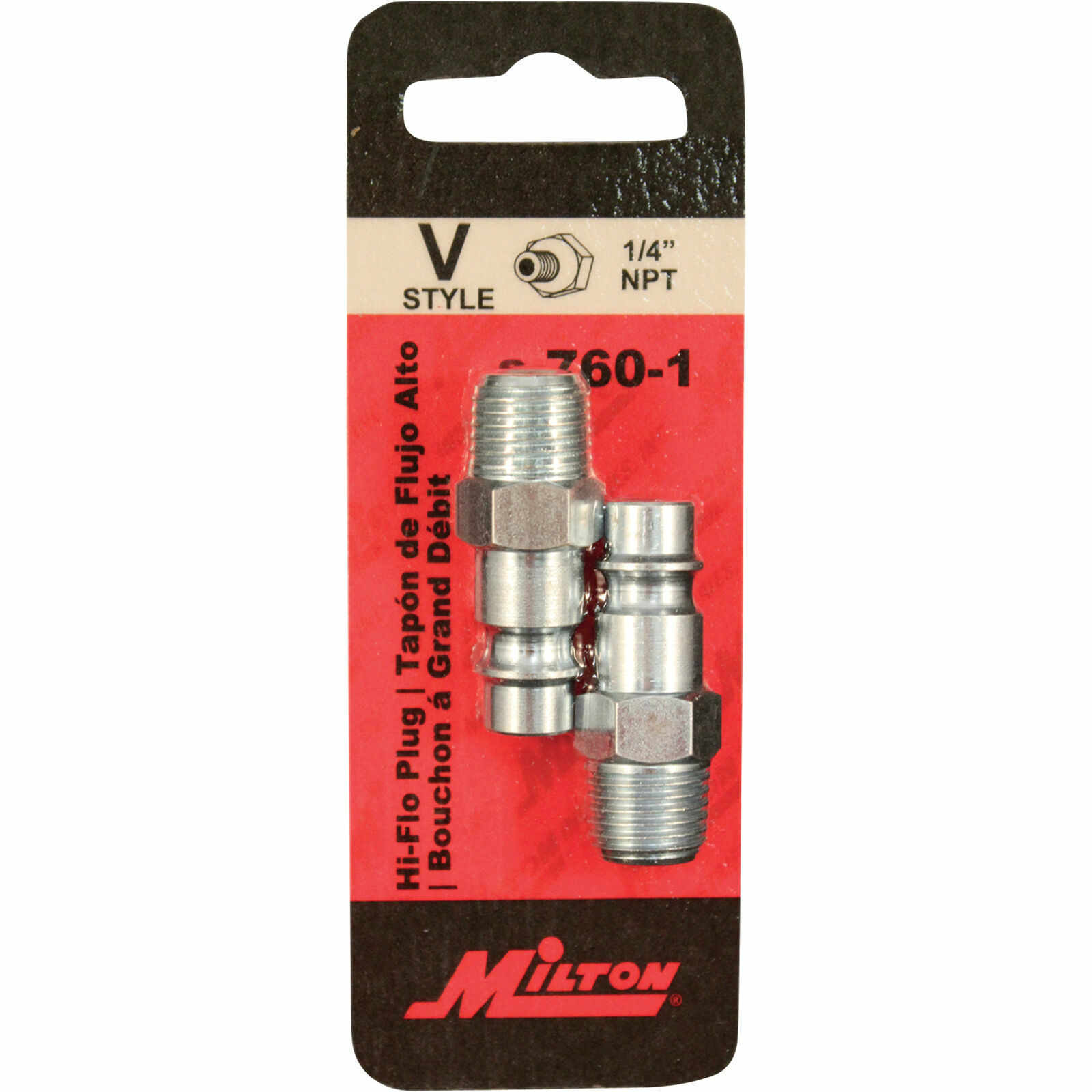 Milton V-Style Hi-Flo Steel Plug-1/4in MNPT S760-1 | eBay