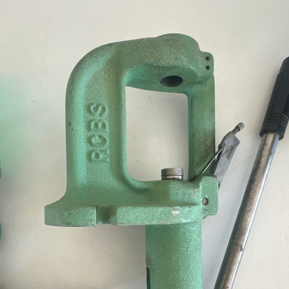 RCBS JR3 Single Stage Reloading Press Green with Powder Measure Reload ...