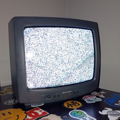 Retro Sharp 13G-M60 13" CRT TV With Built-in Speakers + Coaxial F Input ...