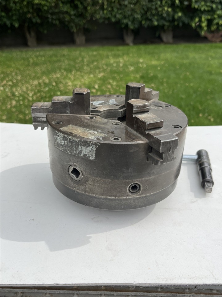 Buck Chuck Lathe Tool Kalamazoo Michigan 3634, 6” w/ 3 Jaw Mount Made ...