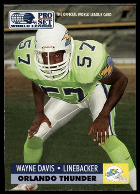1991 Pro Set WLAF World Bowl Combo #23 Wayne Davis | eBay