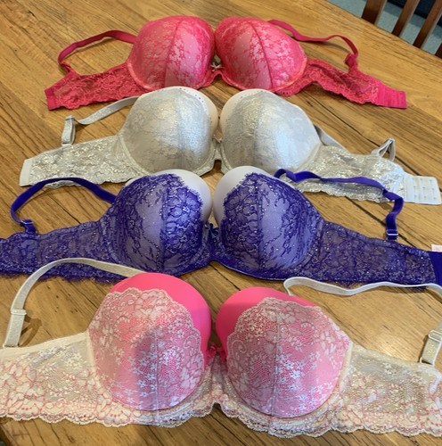 VICTORIA SECRET Bras Size 34 DDD all underwire padded 4 pair | eBay ...