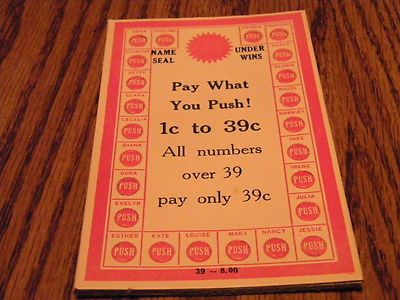 VINTAGE PUNCH CARD 39 - 8.00 BLANK UNUSED | eBay