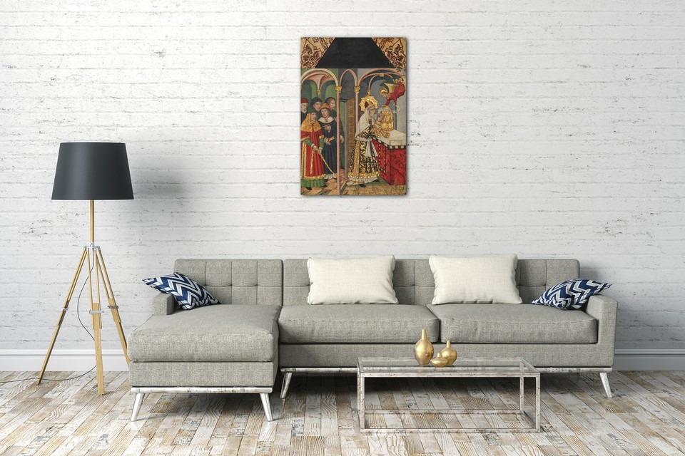 Kunstdruck Domingo Ram - Tafel mit dem Engel, der Zacharias erscheint ...