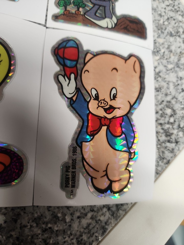 Bugs Bunny, Porky Pig, Tweety & Elmer Fudd Looney Tunes Stickers ...