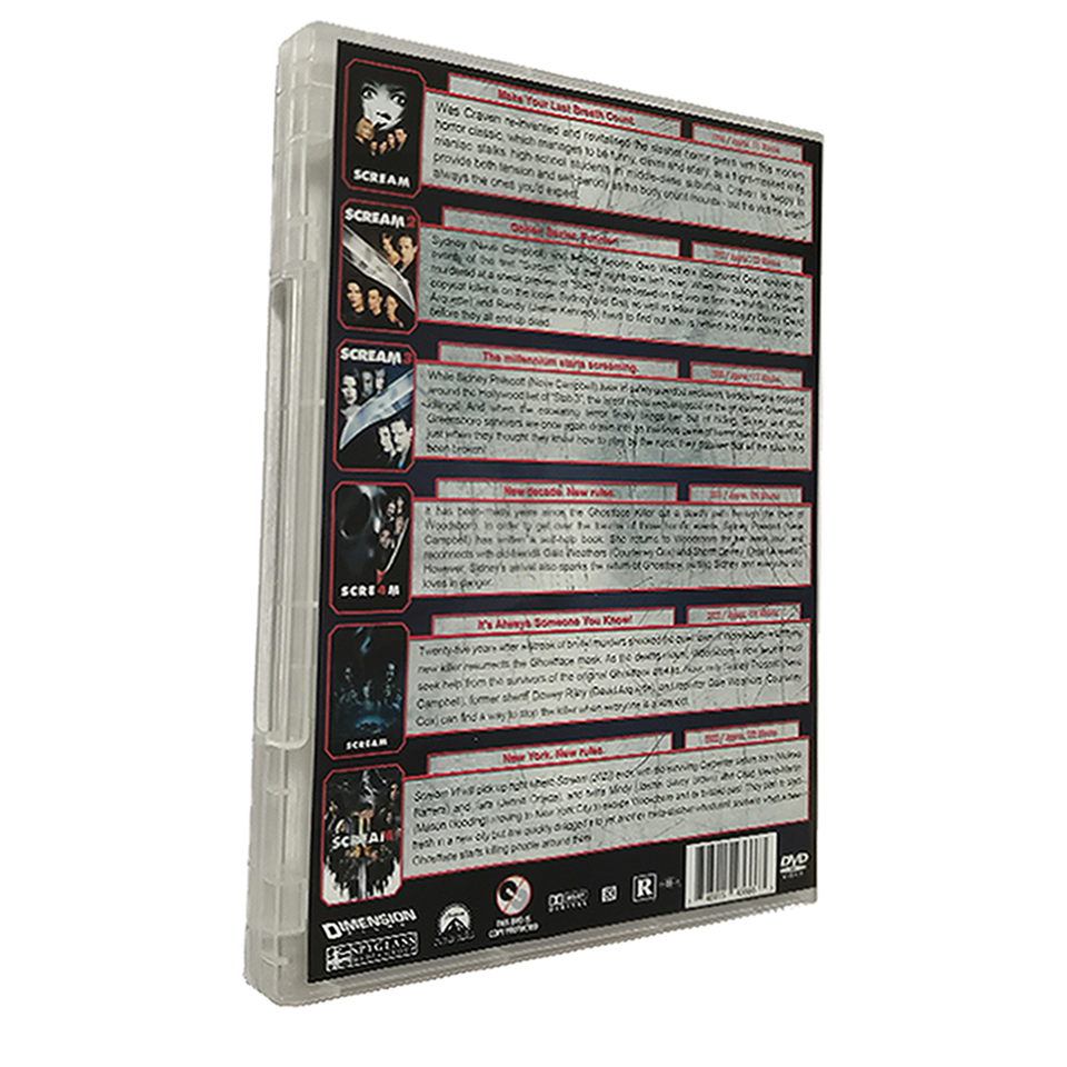 Scream 6-Movie Collection DVD 6-Disc Box Set New & Sealed Fast Free ...
