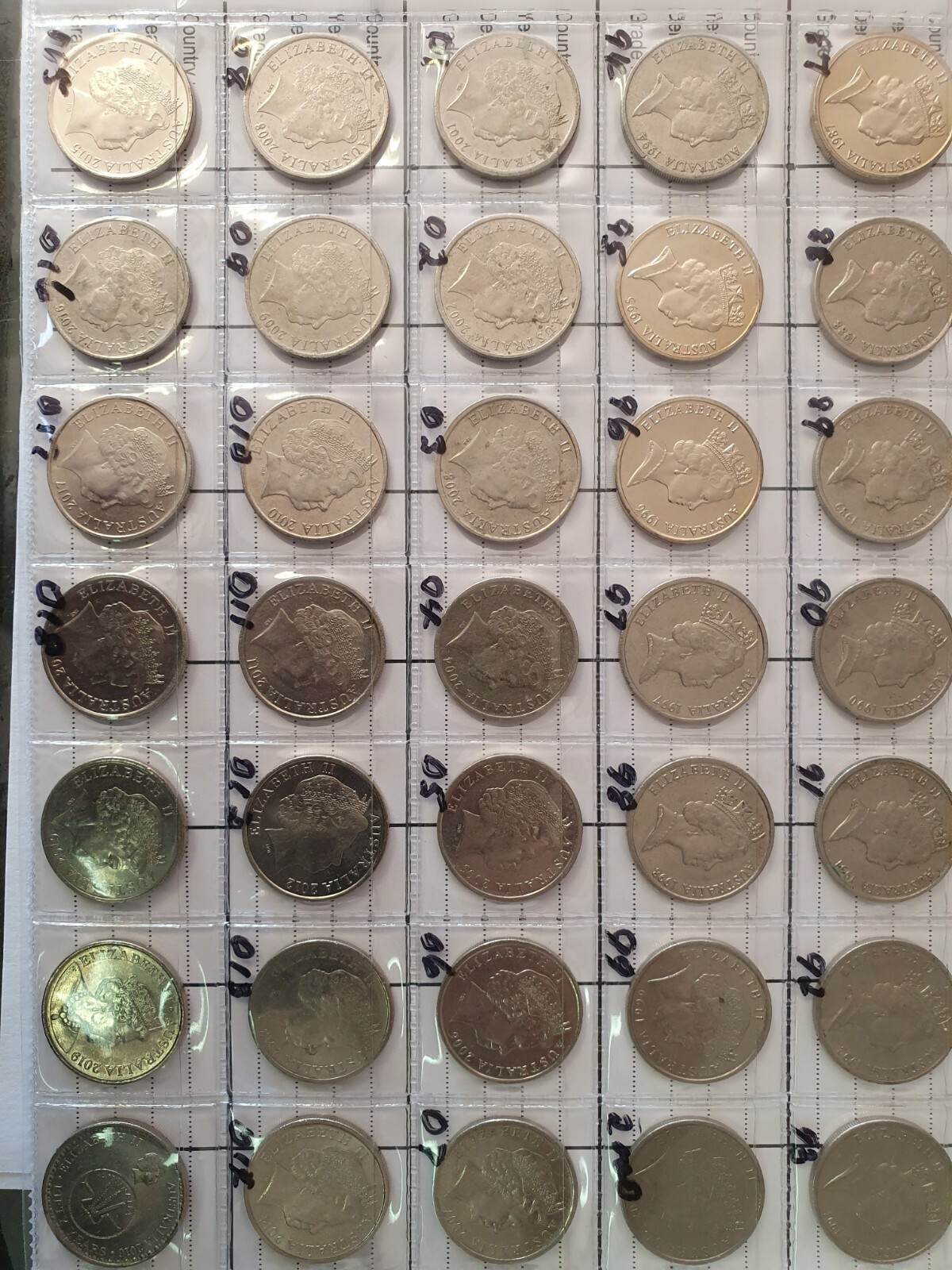 1966 - 2019 Full 10c Collection Australian Ten Cent Coins +Rare 1986,87 ...