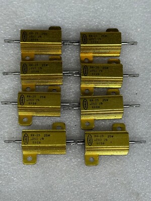 DALE RH-25 25 Ohm 1% 25W, Wirewound Chassis Mount Resistor, NOS LOT OF ...