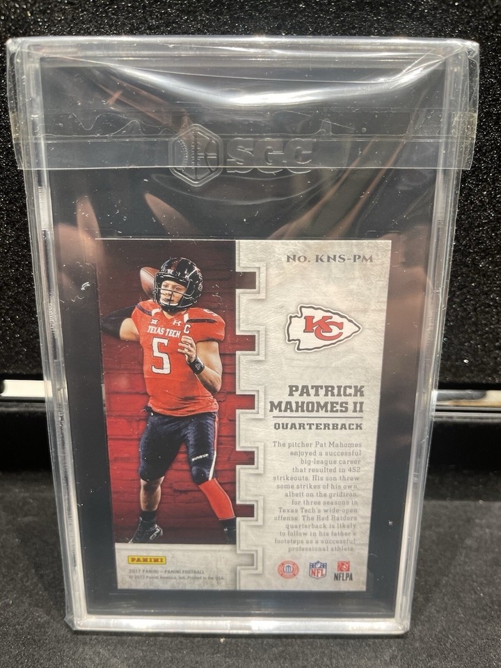 Patrick Mahomes II Rookie 2017 Panini - Knight School #KNS-PM (RC) Chiefs SGC 9 | eBay