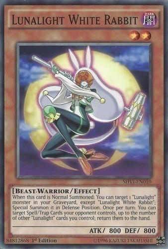 1st edition (LOT of 4) lunalight white rabbit yugioh card SHVI-EN010 ...