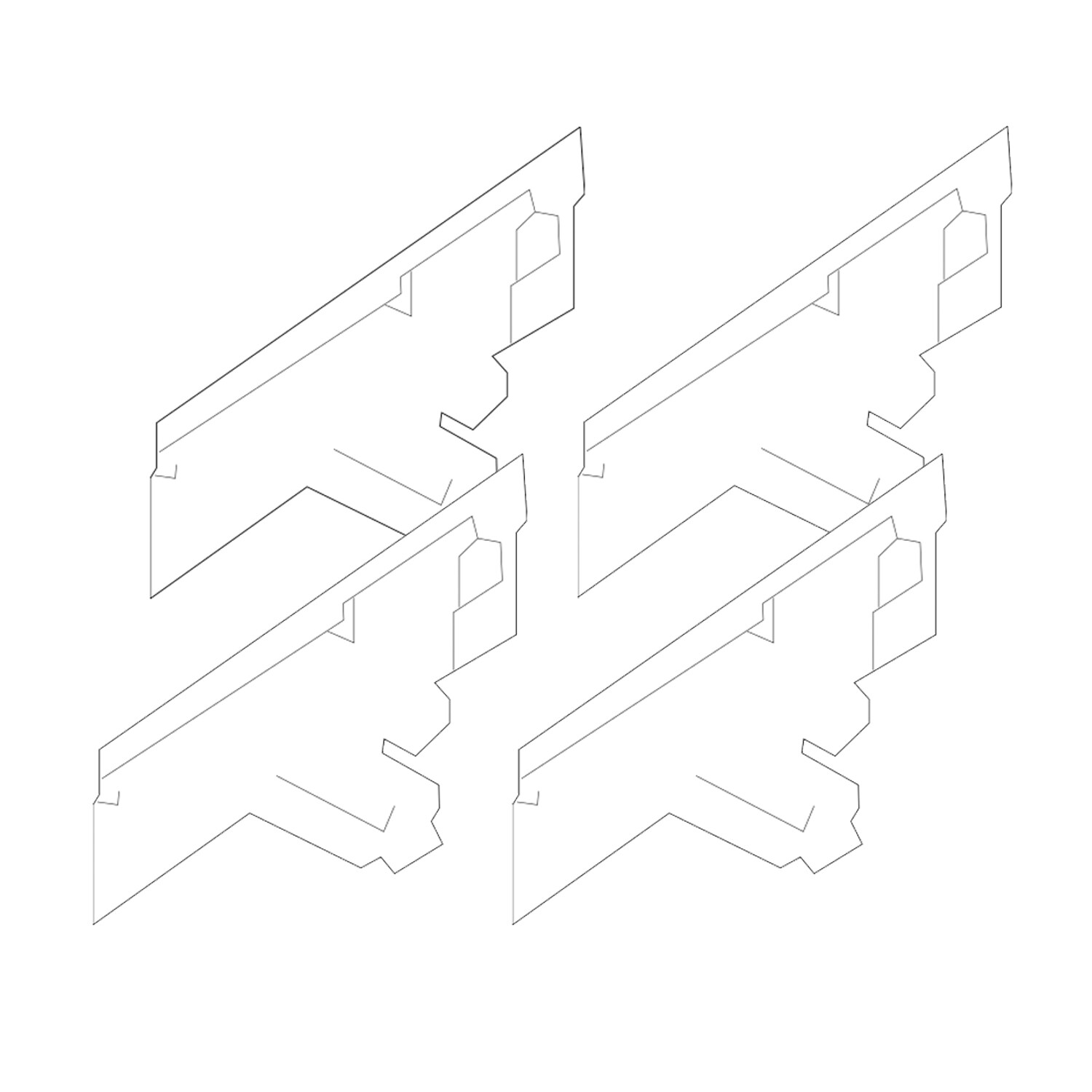 Genuine OEM Set of 4 Rear Parking Aid Sensor Housings for Nissan Altima ...