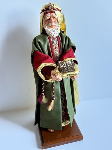 Vtg Simpich Character Doll 1998 - HTF Wiseman Christmas King Nativity ...