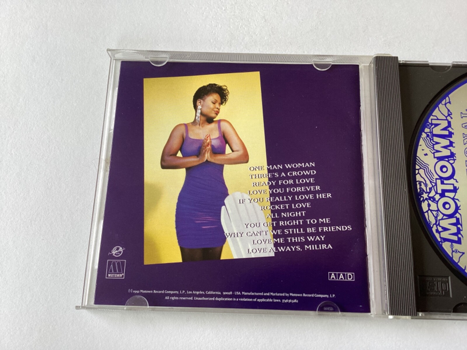 Milira Back again CD 1992 Motown Promotional | eBay