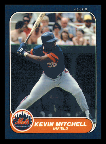 Kevin Mitchell XRC 1986 Fleer Update #U-76 Rookie New York Mets NM-MINT ...