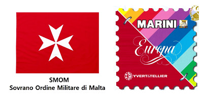SMOM SOVRANO MILITARE ORDINE MALTA - FOGLI MARINI 1966 2025 INSERZIONE ...