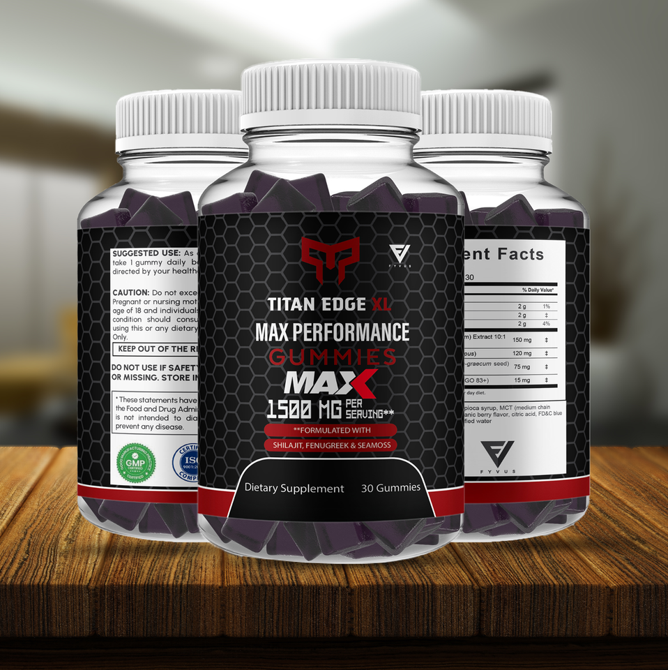 Titan Edge XL Max Gummies TitanEdge XL Max Supplement (1 Month Supply ...