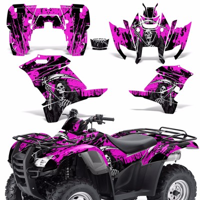 ATV Graphics Kit Decal Sticker For Honda Rancher AT 420 2007-2013 REAP ...