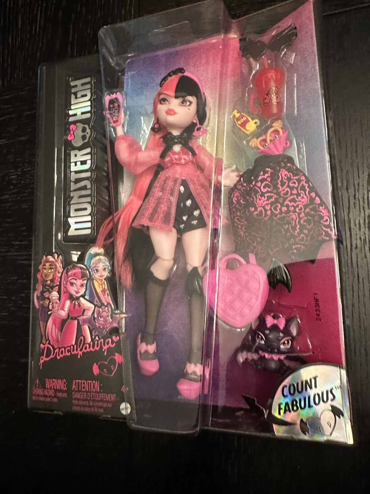 New Draculaura Monster High Doll With Pet Bat | eBay