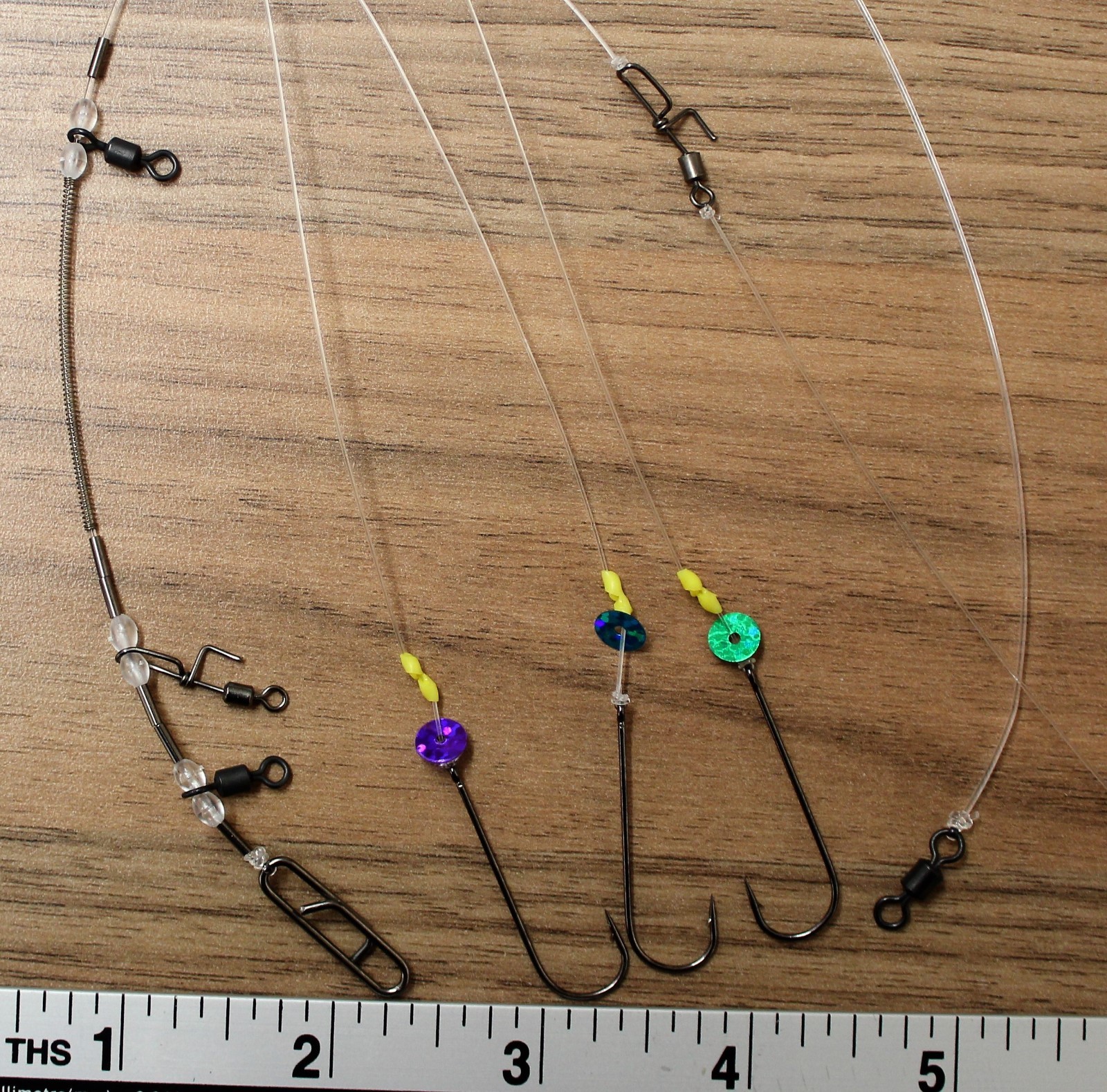 4 x 2 UP 1 DOWN LOOP RIG IMPACT LEAD SEA FISHING RIGS 80lb BODY size 2 ...
