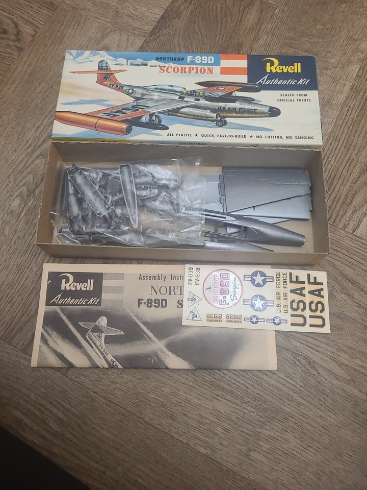 Revell Northrop F-89D Scorpion Plastic Model Kit#H221-89 Complete ...