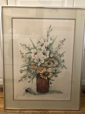 Signed White Gladiolas by Jennifer Berringer | eBay