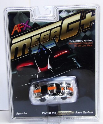 TOMY AFX EXCLUSIVE MEGA G+FORD GT 40 MKII #4 CHROME/ORANGE NICE NEW HO ...