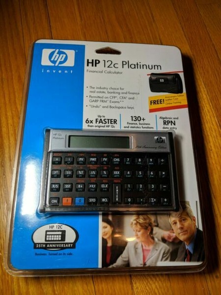 HP 12c Platinum Calculator - 25th Anniversary Edition for sale online ...