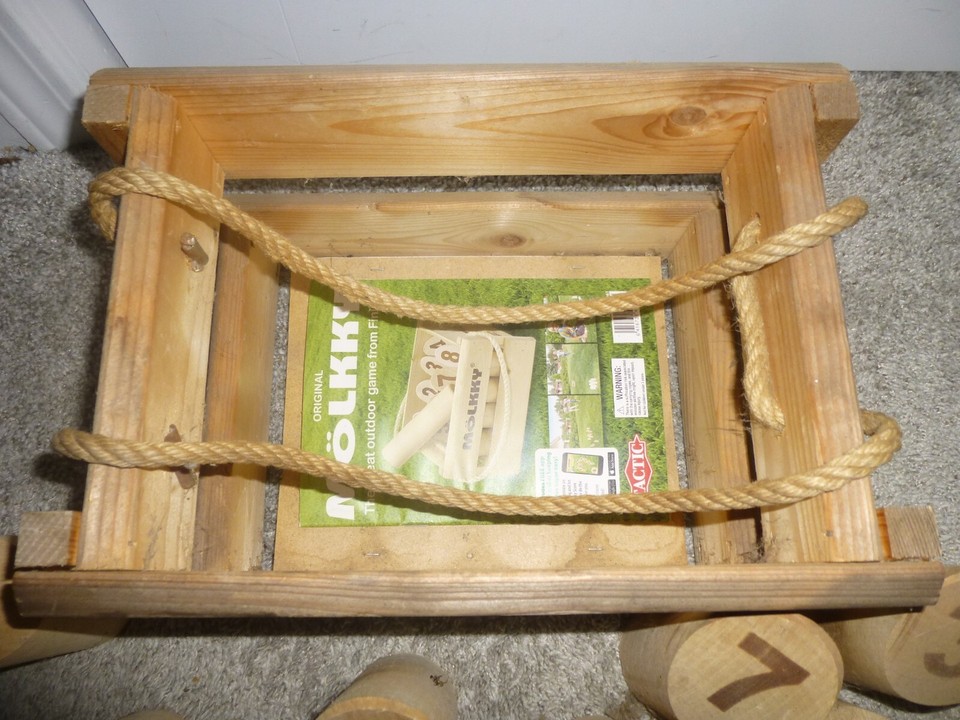 Original Molkky Wooden Pin & Skittles Game Outdoor Fun Game From Tactic ...