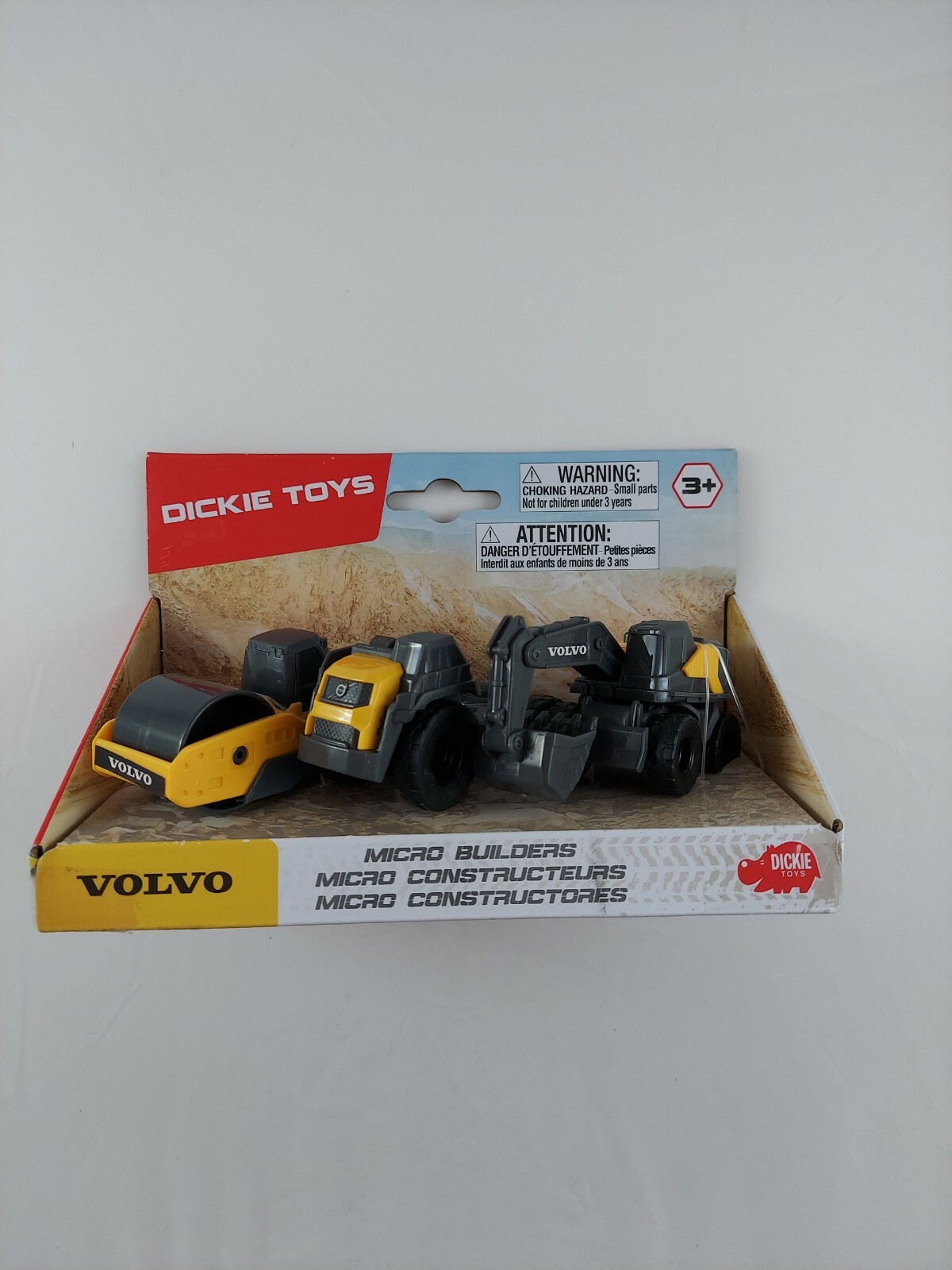 Dickie Toys Micro Builders 3-piece Set Volvo Construction Toys NIB New ...
