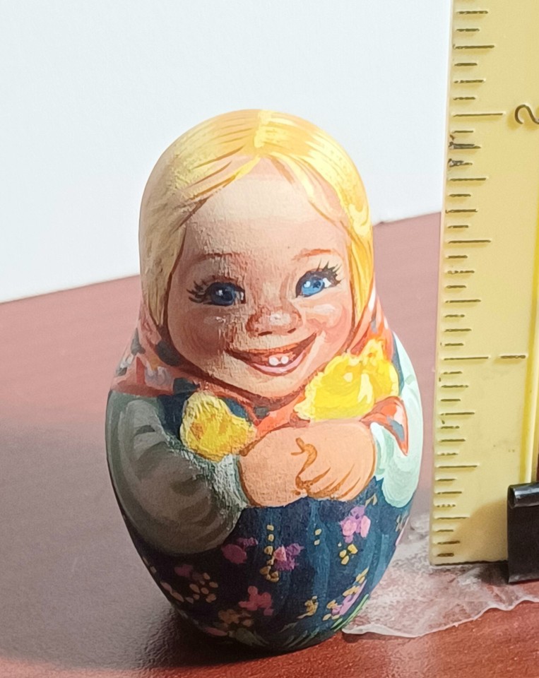 Russian Matryoshka Nesting Doll 5pc 7" Paint By Artist A Lukash | eBay