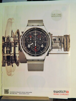 SWATCH IRONY CHRONO WATCH FINE FASHIONS ORIG VTG 2013 ADVERTISEMENT | eBay