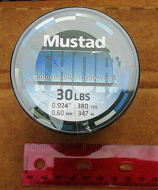 Mustad Thor Monofilament Fishing Line Clear Color 30 LB 380 Yds for ...