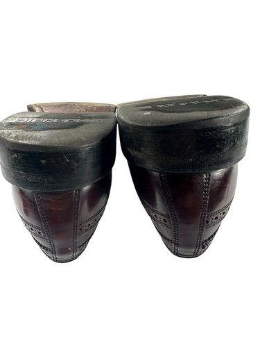 Florsheim Vintage Sz 9.5 EEE Mens Burgundy Leather Wingtip Dress Shoe ...