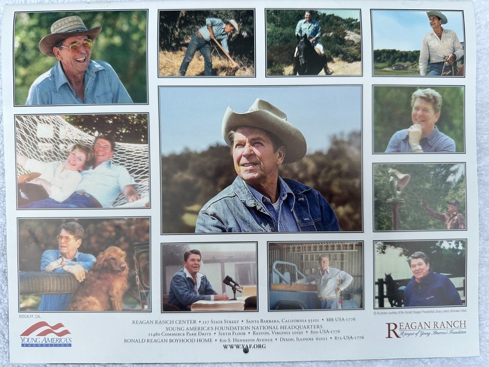 Reagan Ranch 2026 Wall Calendar - Ronald Reagan Young America's ...